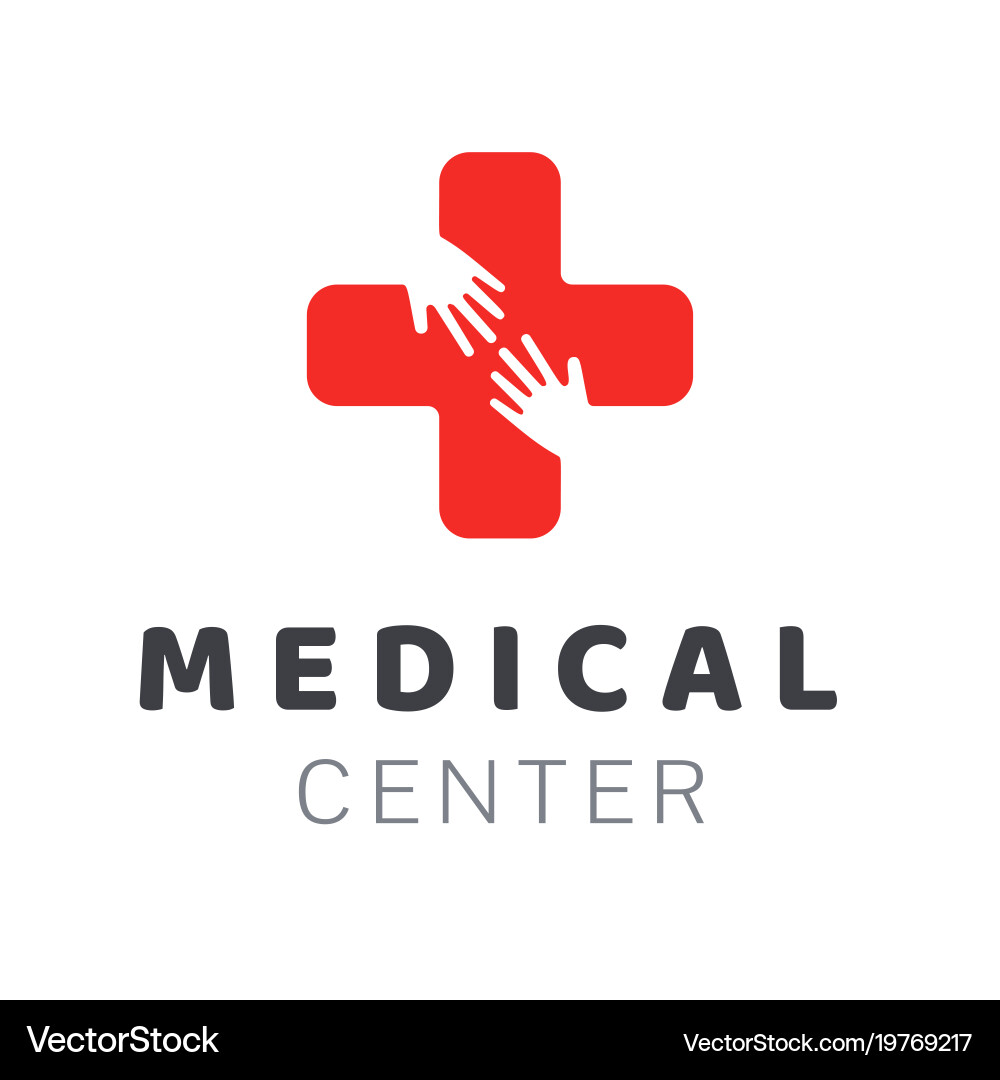 Medical center icon logo creative design element Vector Image