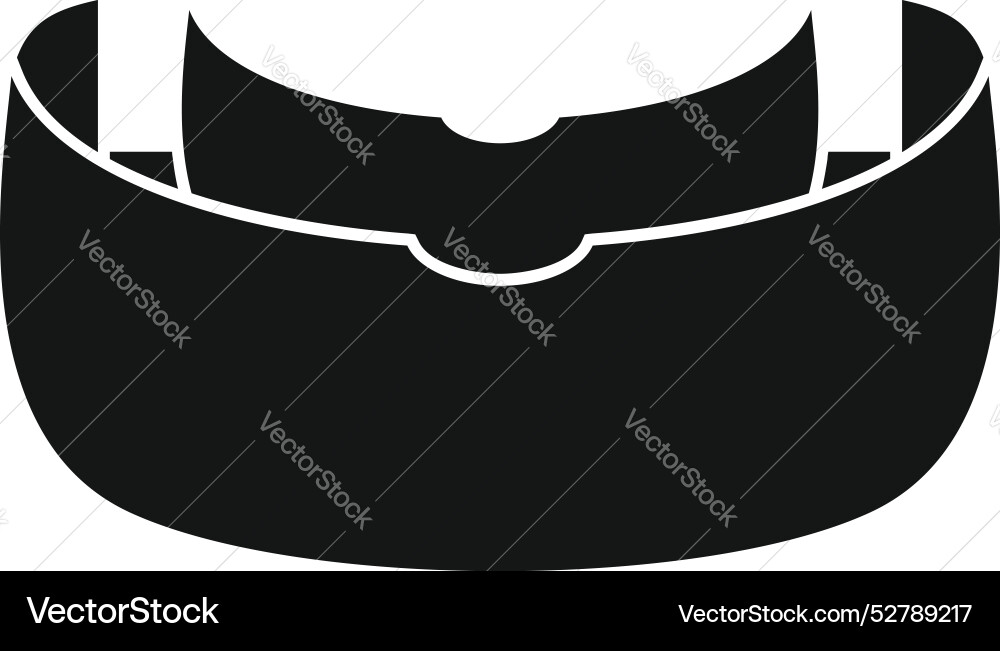 Open virtual reality headset presenting digital Vector Image