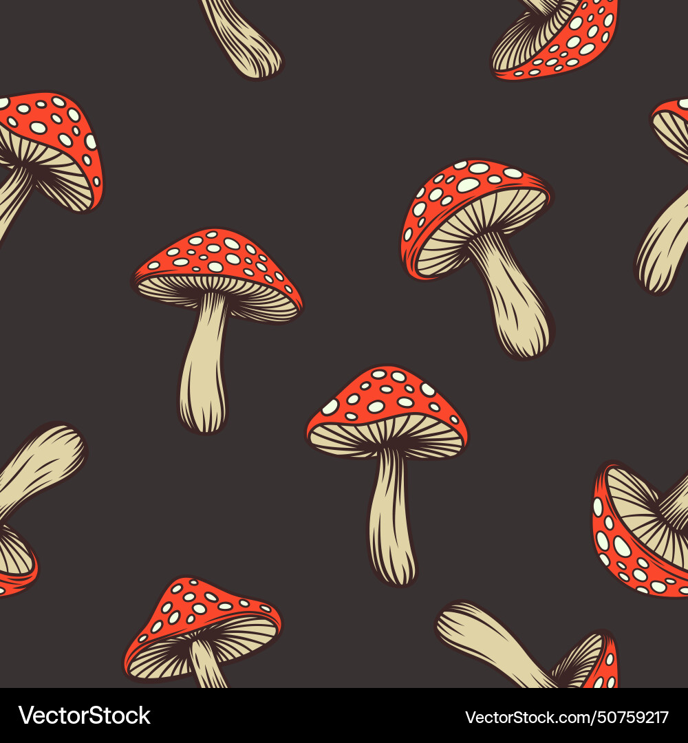 Seamless pattern with hand drawn cartoon Vector Image