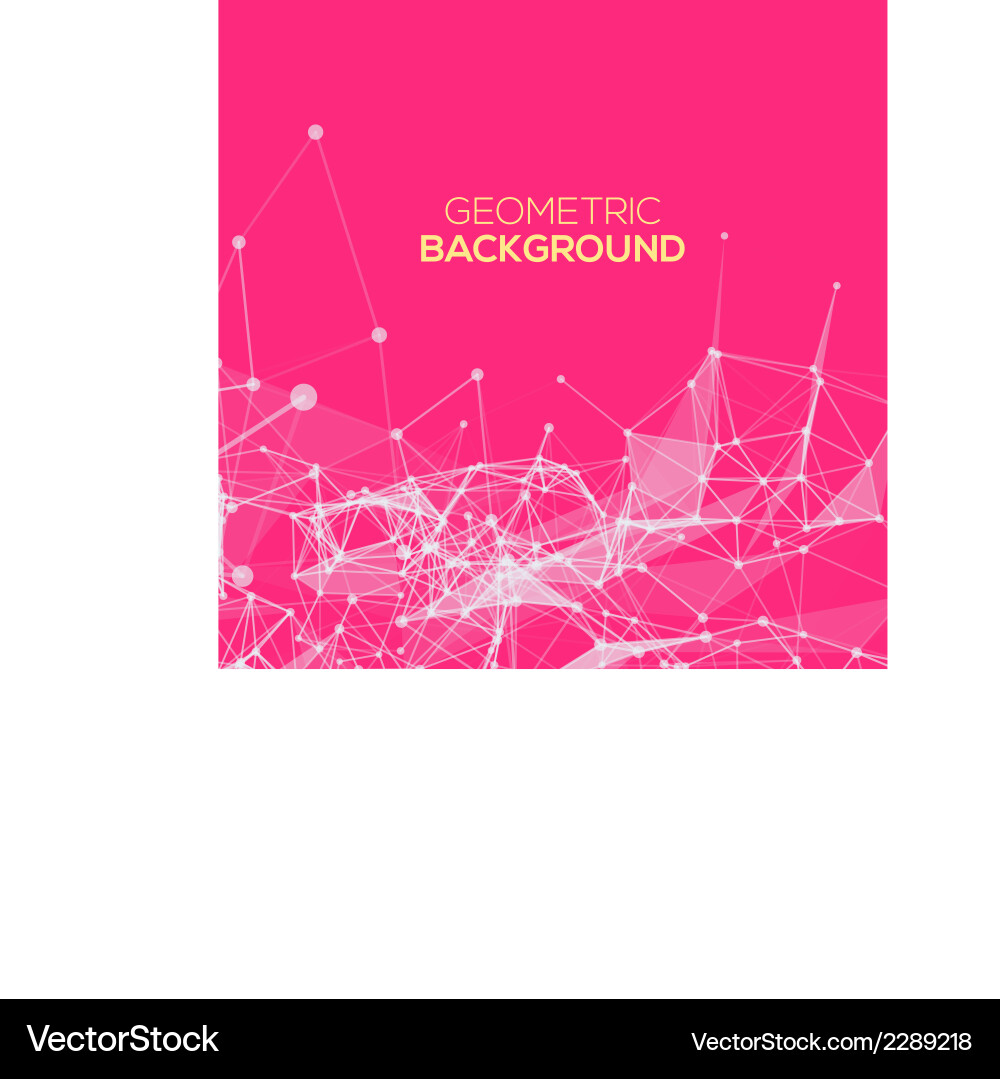 Abstract mesh background with circles Royalty Free Vector