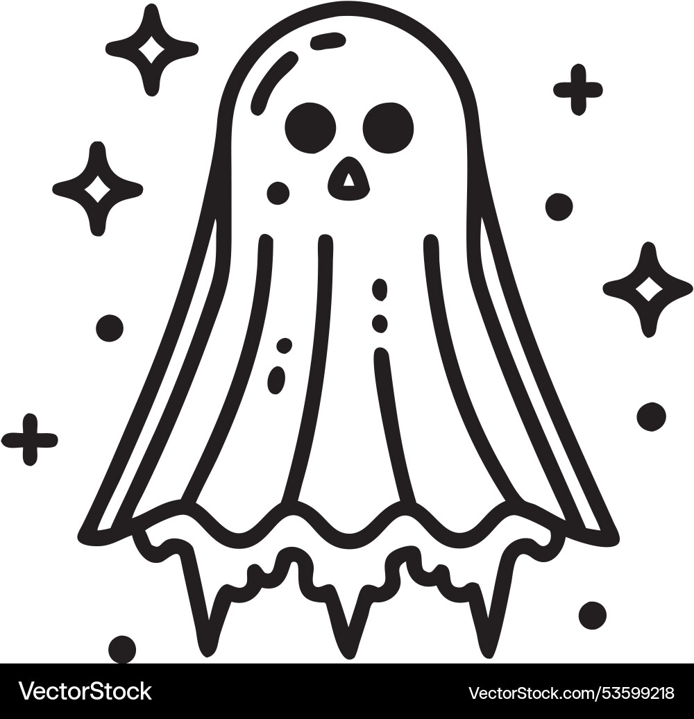 Haunting contrast minimalist horror imagery Vector Image