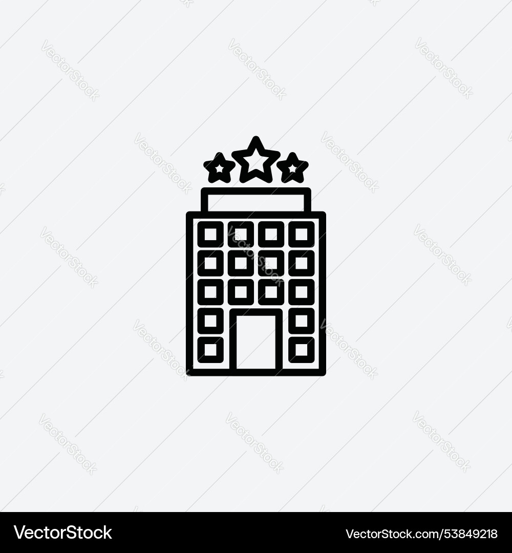 Hotel icon set Royalty Free Vector Image - VectorStock
