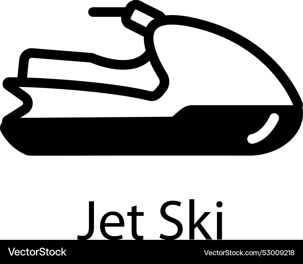 Jet ski Royalty Free Vector Image - VectorStock