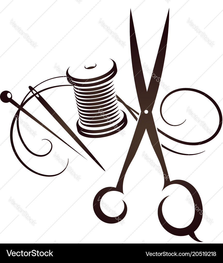 Sewing set Royalty Free Vector Image - VectorStock
