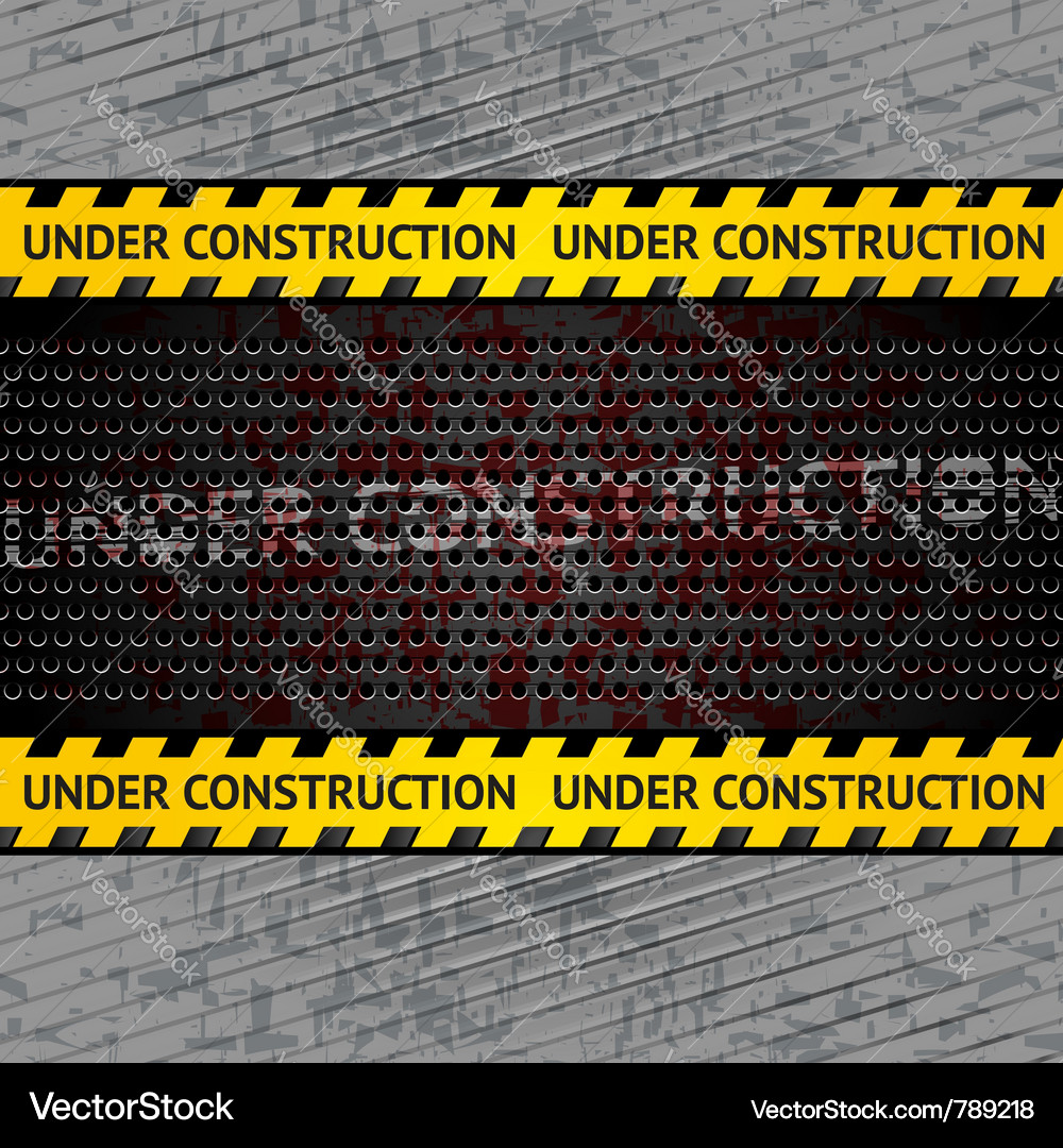 Under construction background template Royalty Free Vector
