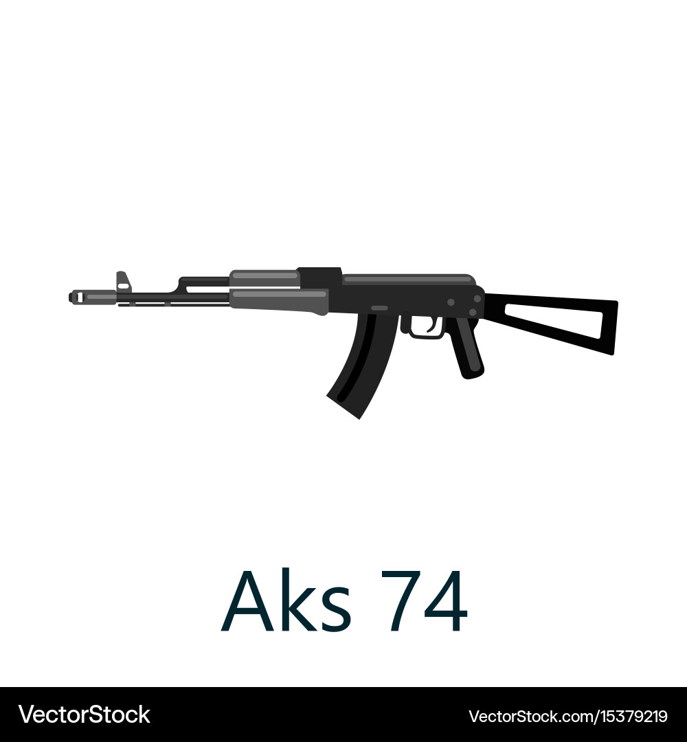 AK-74 Assault Rifle Royalty Free Vector Image - VectorStock