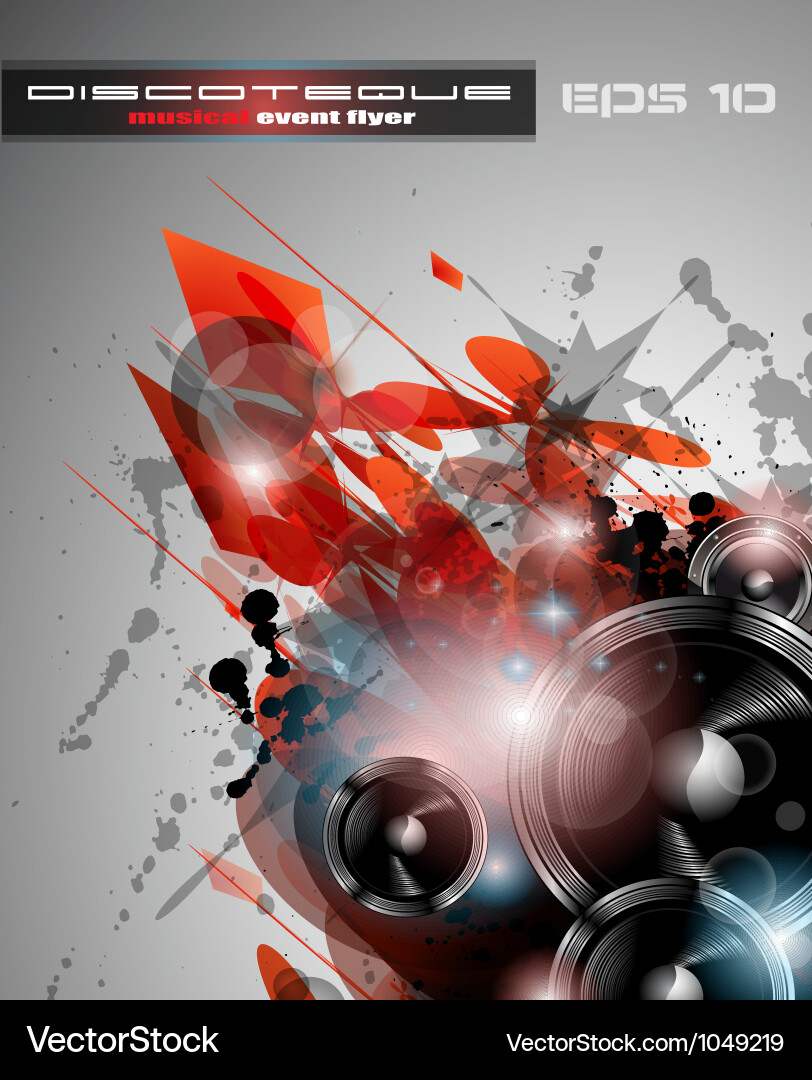 Disco dj party Royalty Free Vector Image - VectorStock