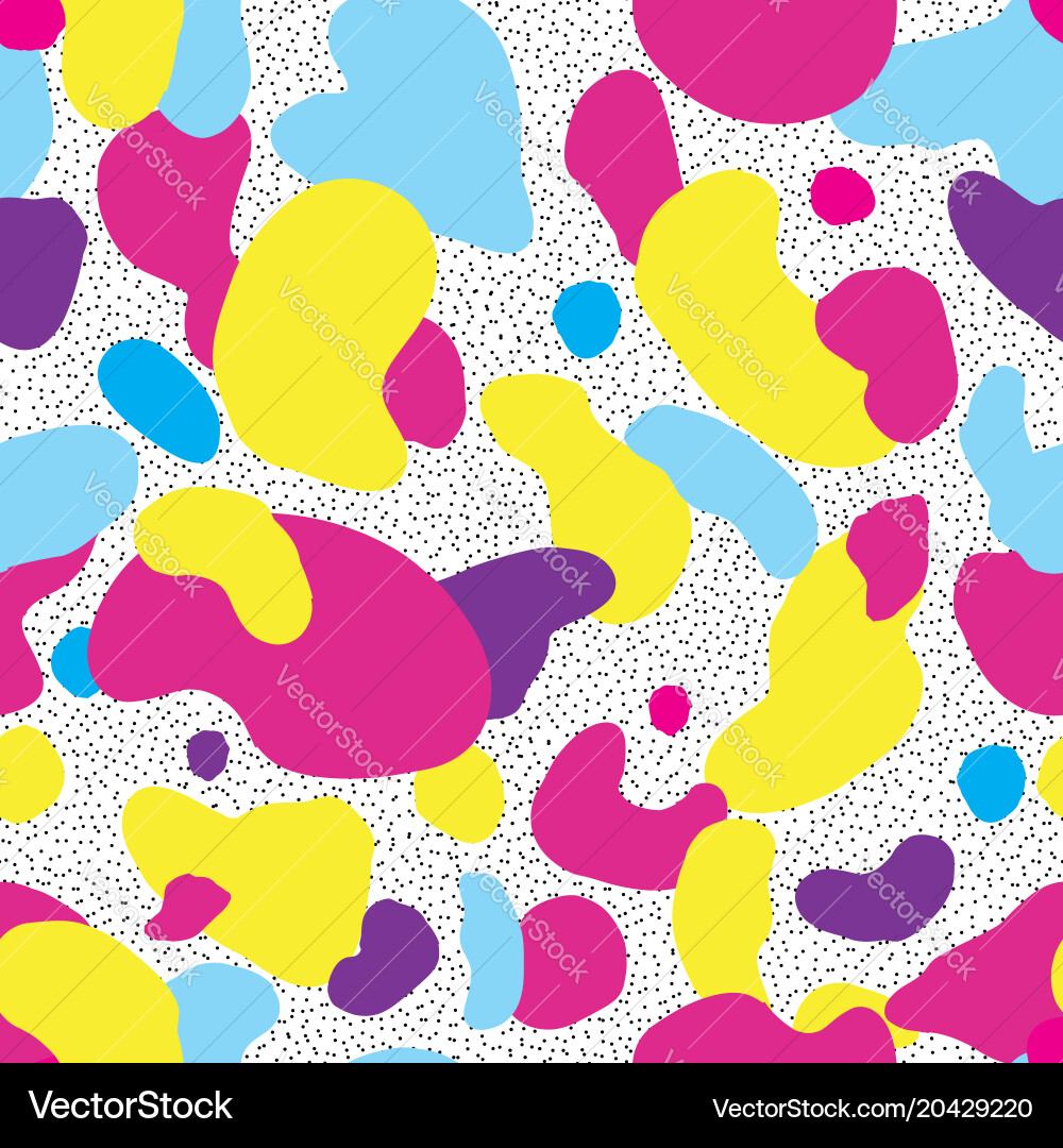 Abstract blot seamless pattern stylish dotted Vector Image