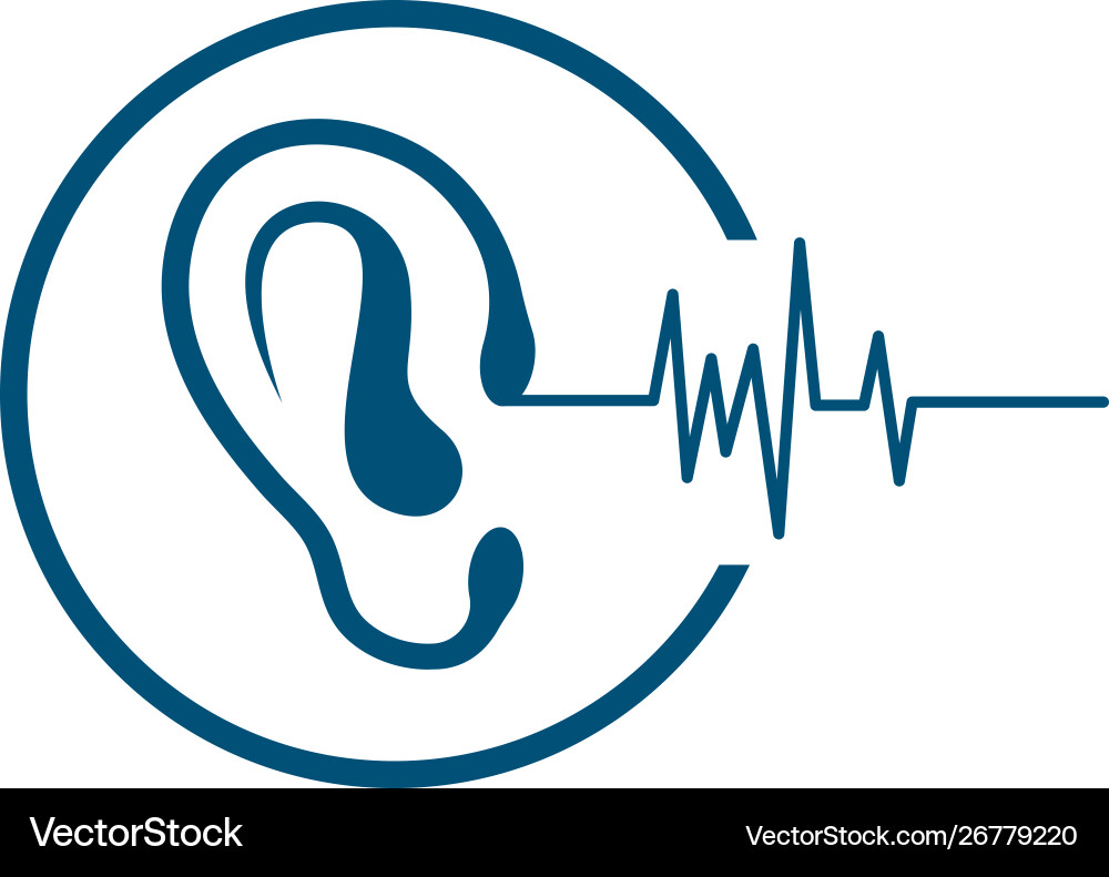 Hearing logo Royalty Free Vector Image - VectorStock