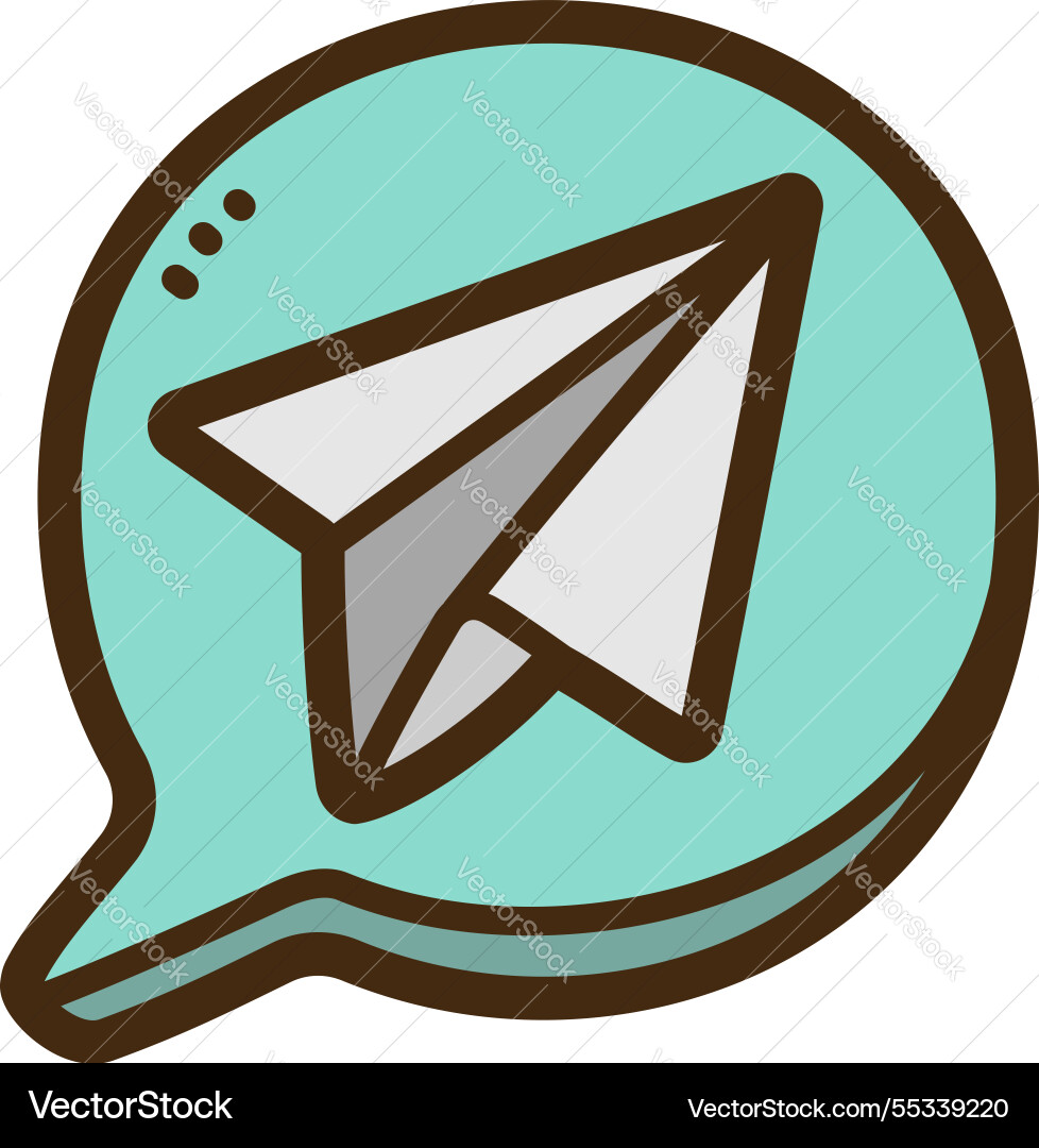 Instant messaging - social media doodle art Vector Image