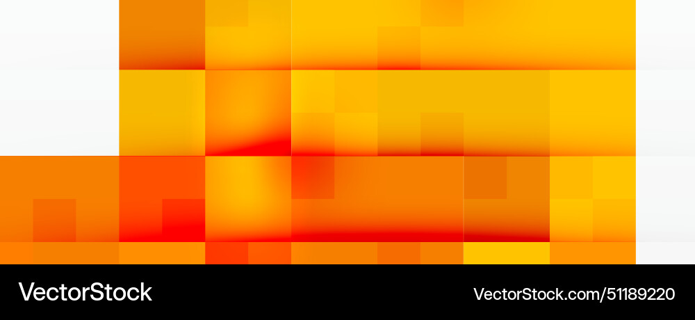 Symmetrical pattern of yellow and red rectangles Vector Image