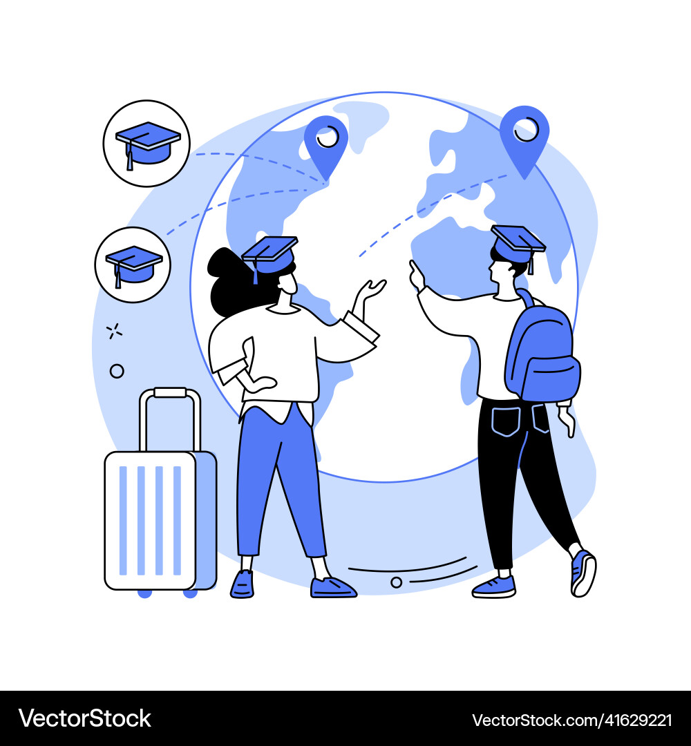 Brain drain abstract concept Royalty Free Vector Image