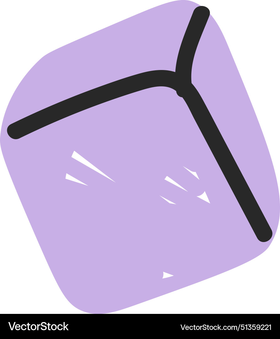 Ice cube sketch Royalty Free Vector Image - VectorStock