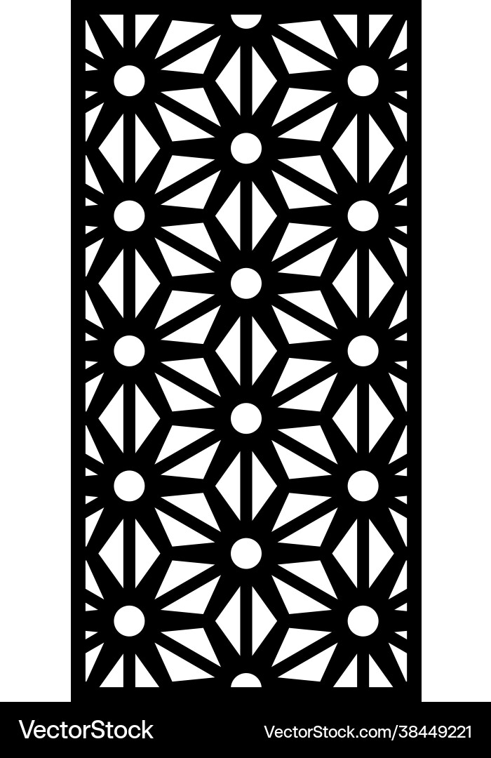 Jali design for cnc router and laser cutting file Vector Image