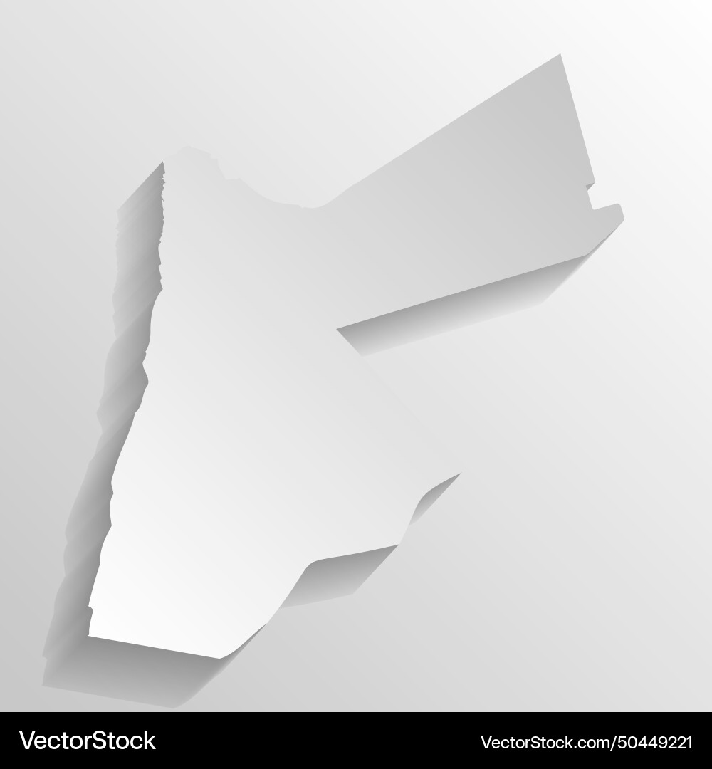 Jordan country map silhouette Royalty Free Vector Image
