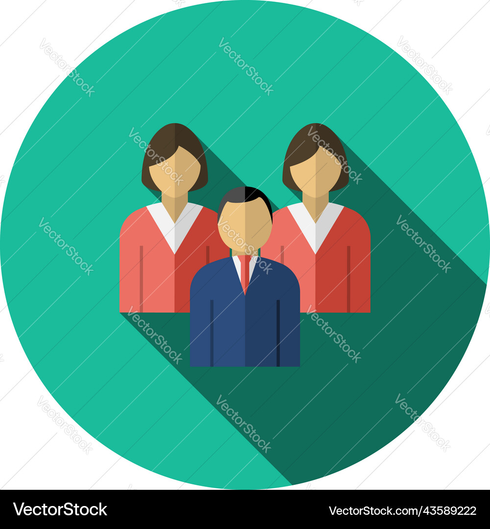 Corporate team icon Royalty Free Vector Image - VectorStock