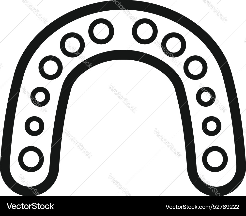 Dental mouth guard protecting teeth from grinding Vector Image