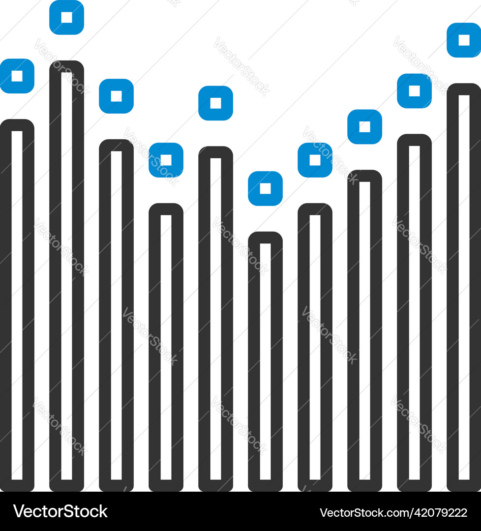 Graphic equalizer icon Royalty Free Vector Image
