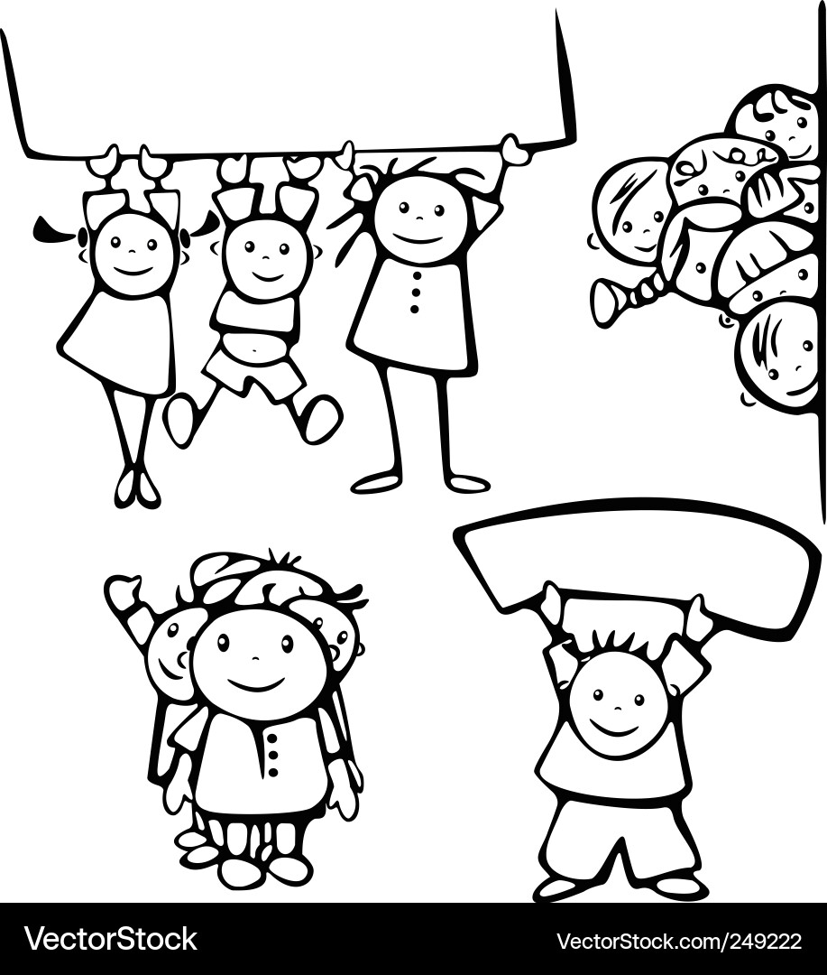 School Kids Standing in Line Vector Images (over 510)