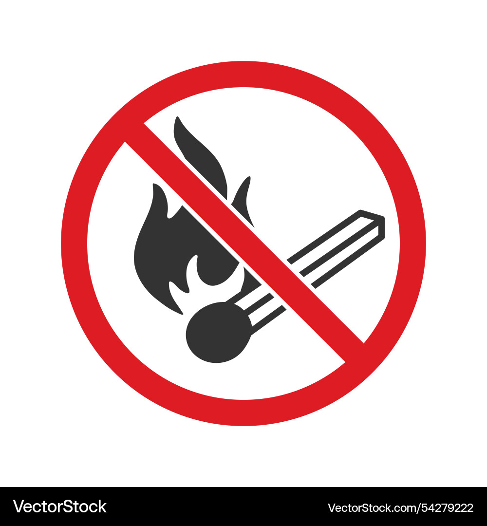 No open fire icon symbol flame sparkle lo Vector Image