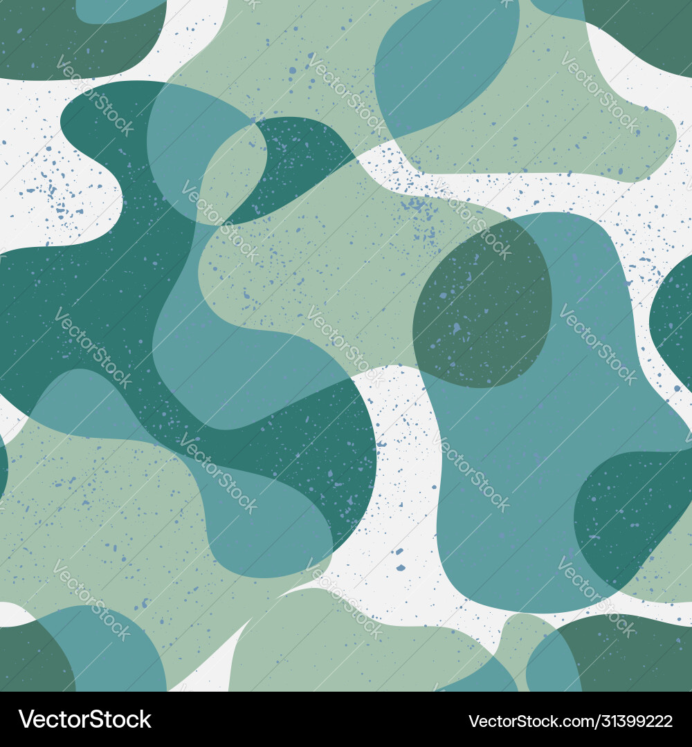 Seamless pattern with textured organic shapes Vector Image