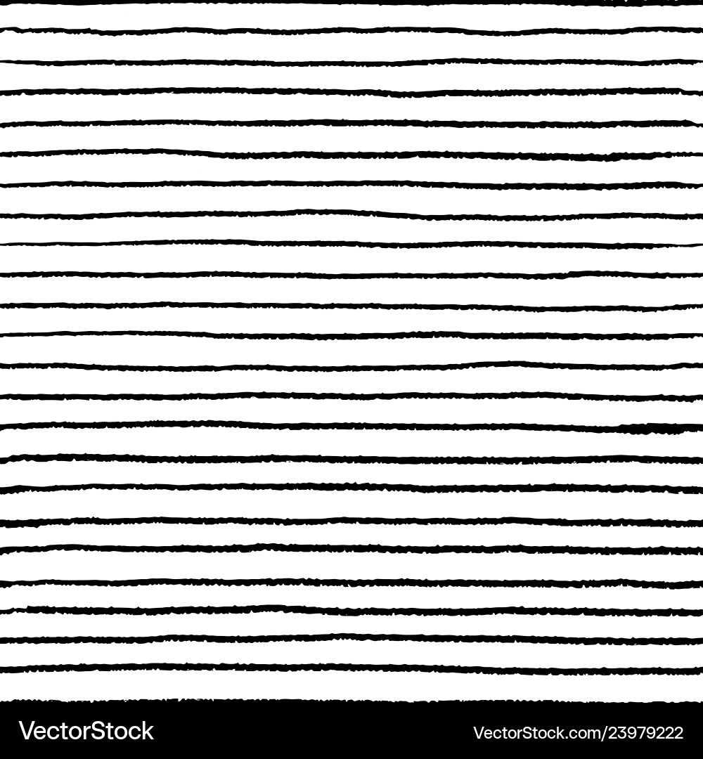 Seamless stripe doodle pattern wavy linear Vector Image