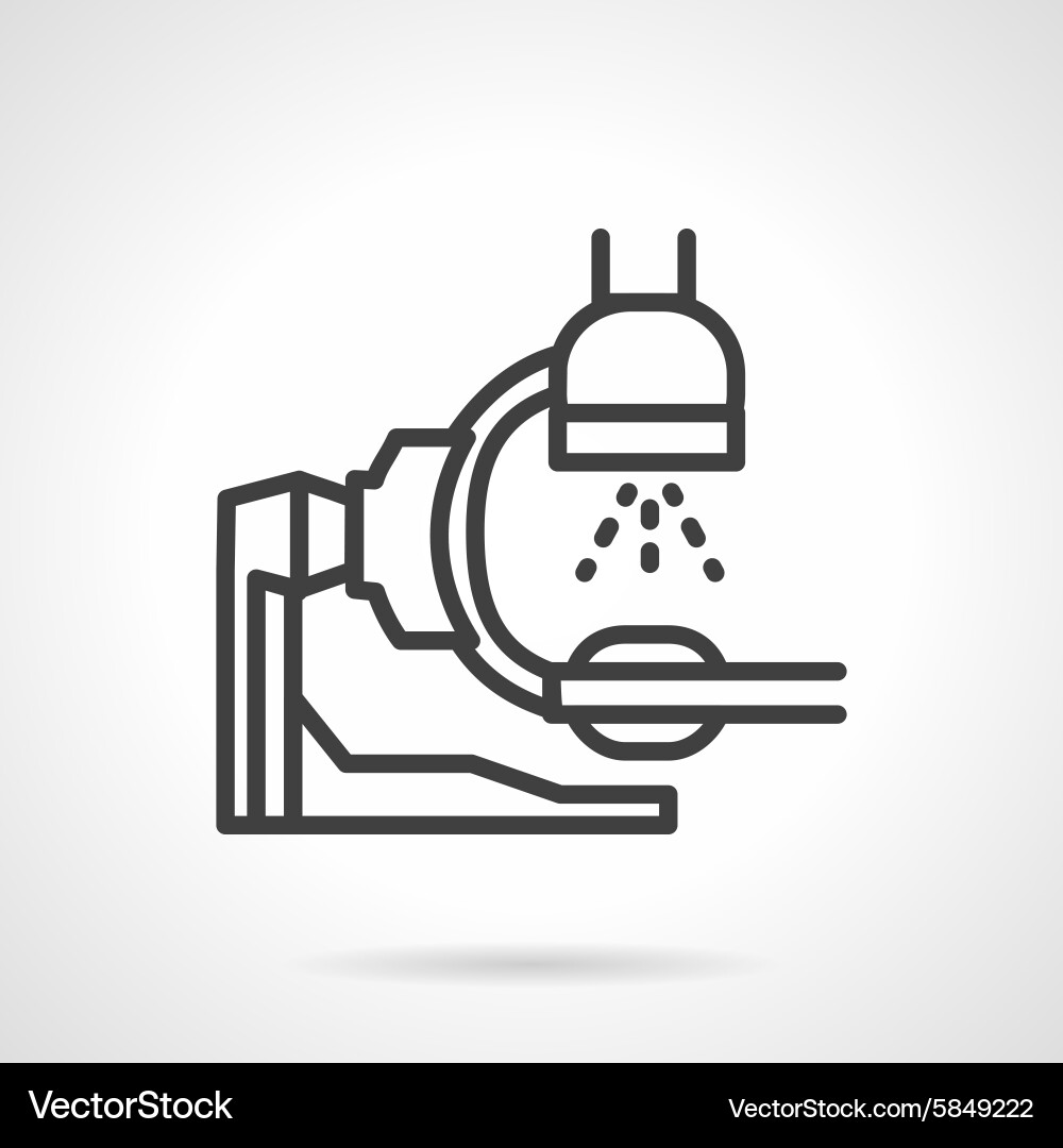X-ray equipment icon line style Royalty Free Vector Image