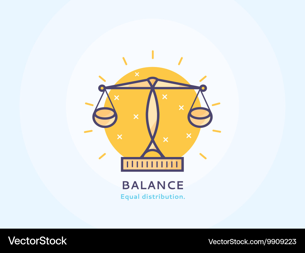 Balance icon Royalty Free Vector Image - VectorStock
