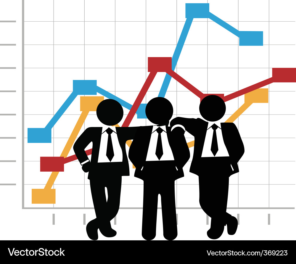 Business Growth Team Royalty Free Vector Image