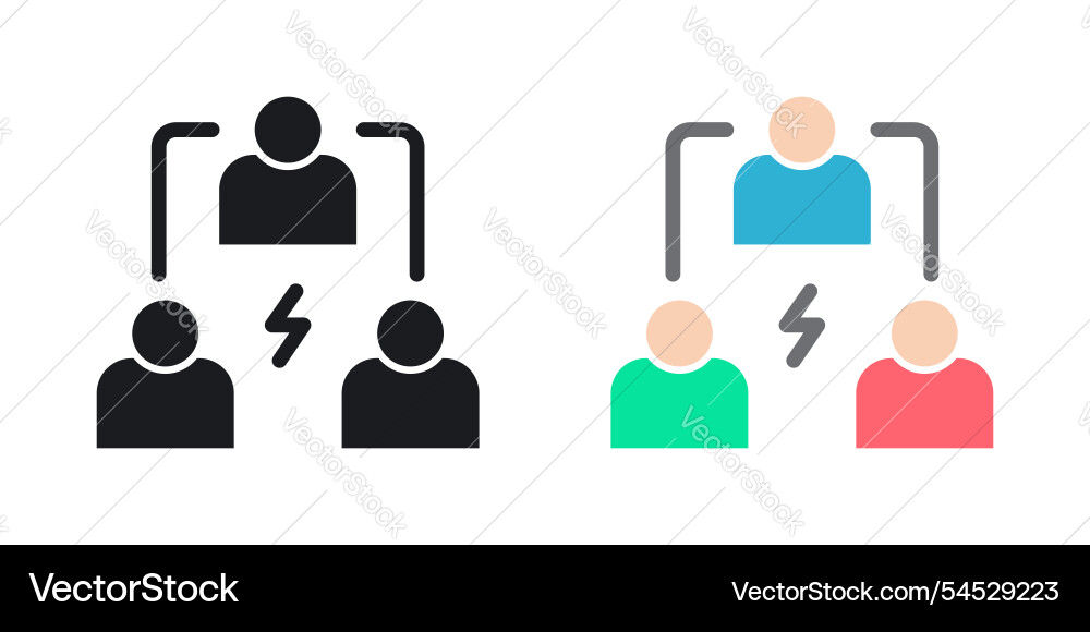 Third party icon Royalty Free Vector Image - VectorStock