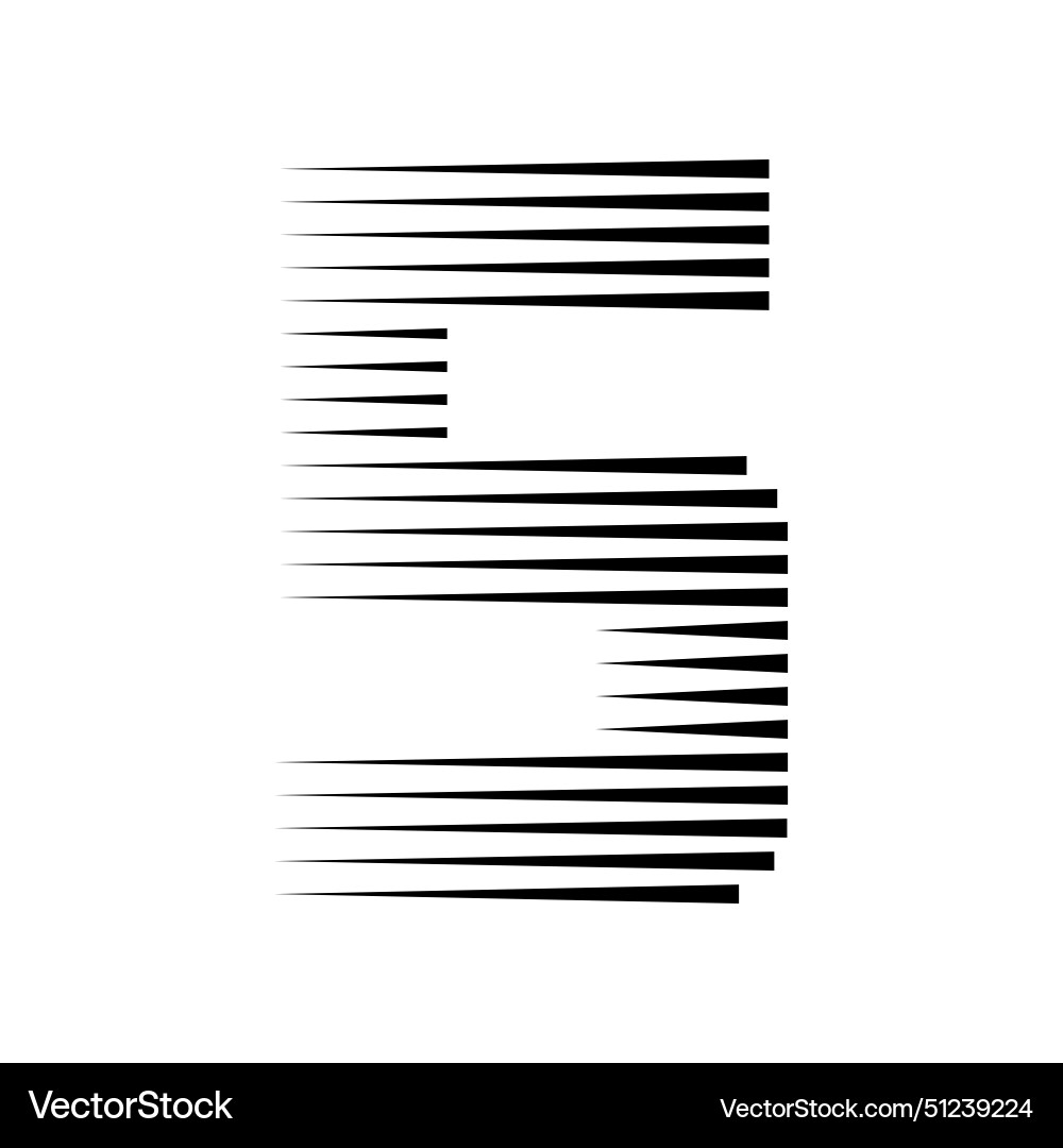 5 number lines logo icon Royalty Free Vector Image
