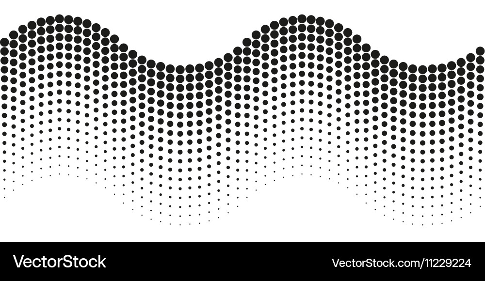 Abstract background halftone wave Royalty Free Vector Image