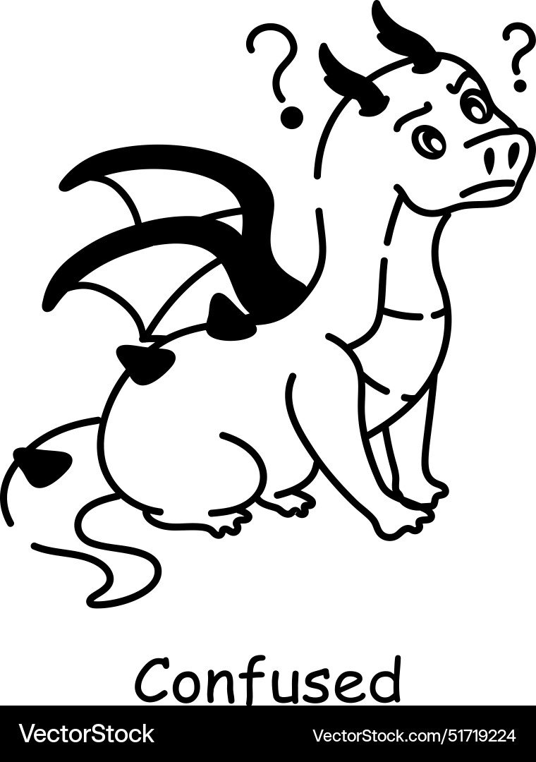 Confused Royalty Free Vector Image - VectorStock