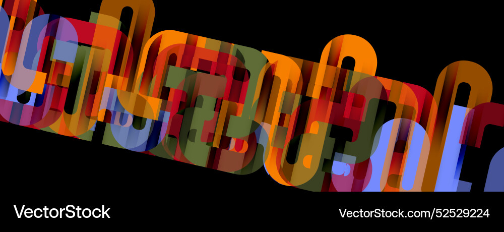 Lines abstract letter style design background Vector Image