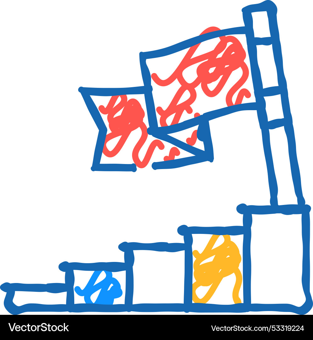 Mission business ethics icon doodle Royalty Free Vector