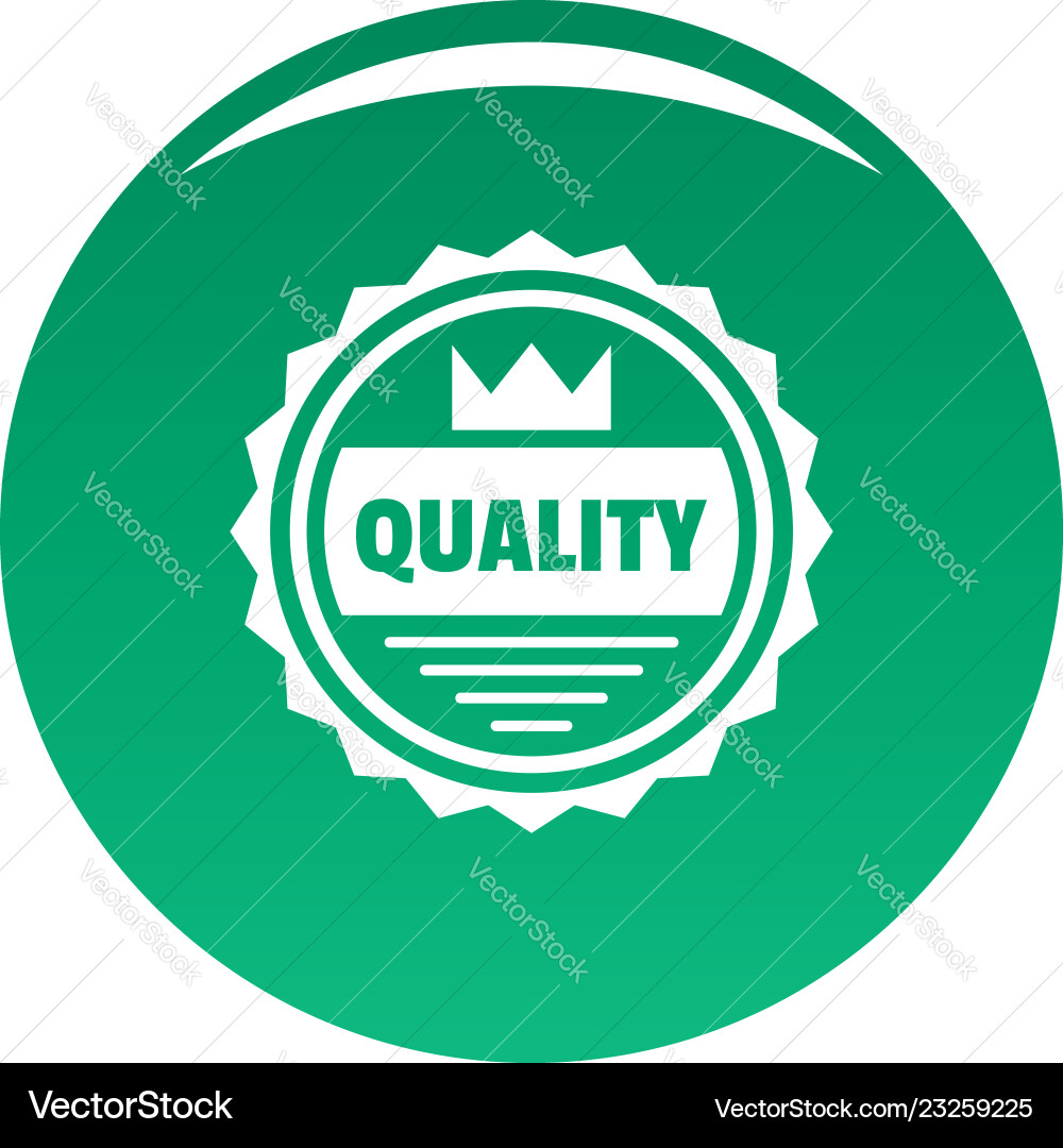 Big quality logo simple style Royalty Free Vector Image