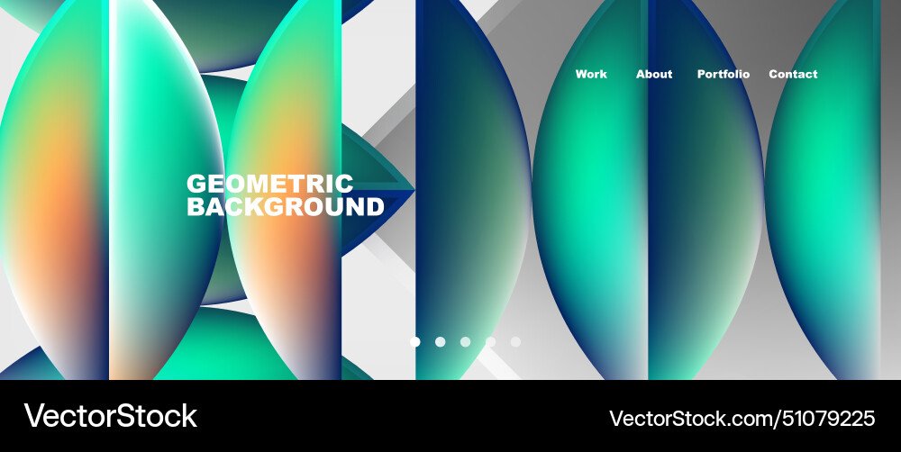 Symmetrical pattern of aqua and electric blue Vector Image