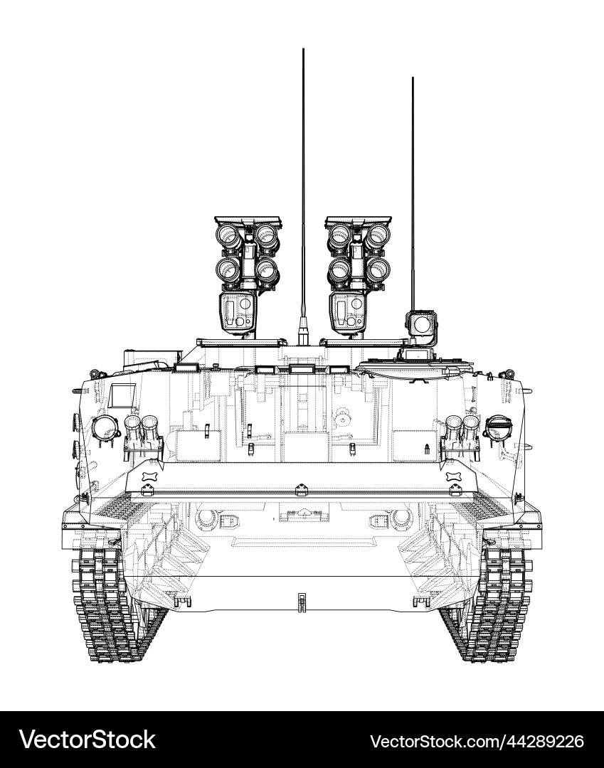 Anti-tank armored car Royalty Free Vector Image