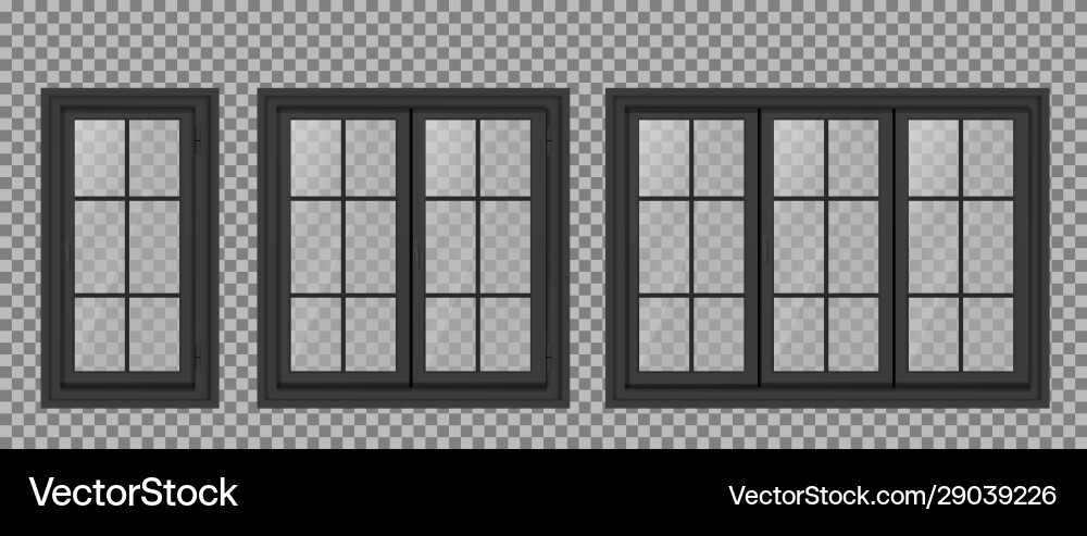 Dark window frame Royalty Free Vector Image - VectorStock