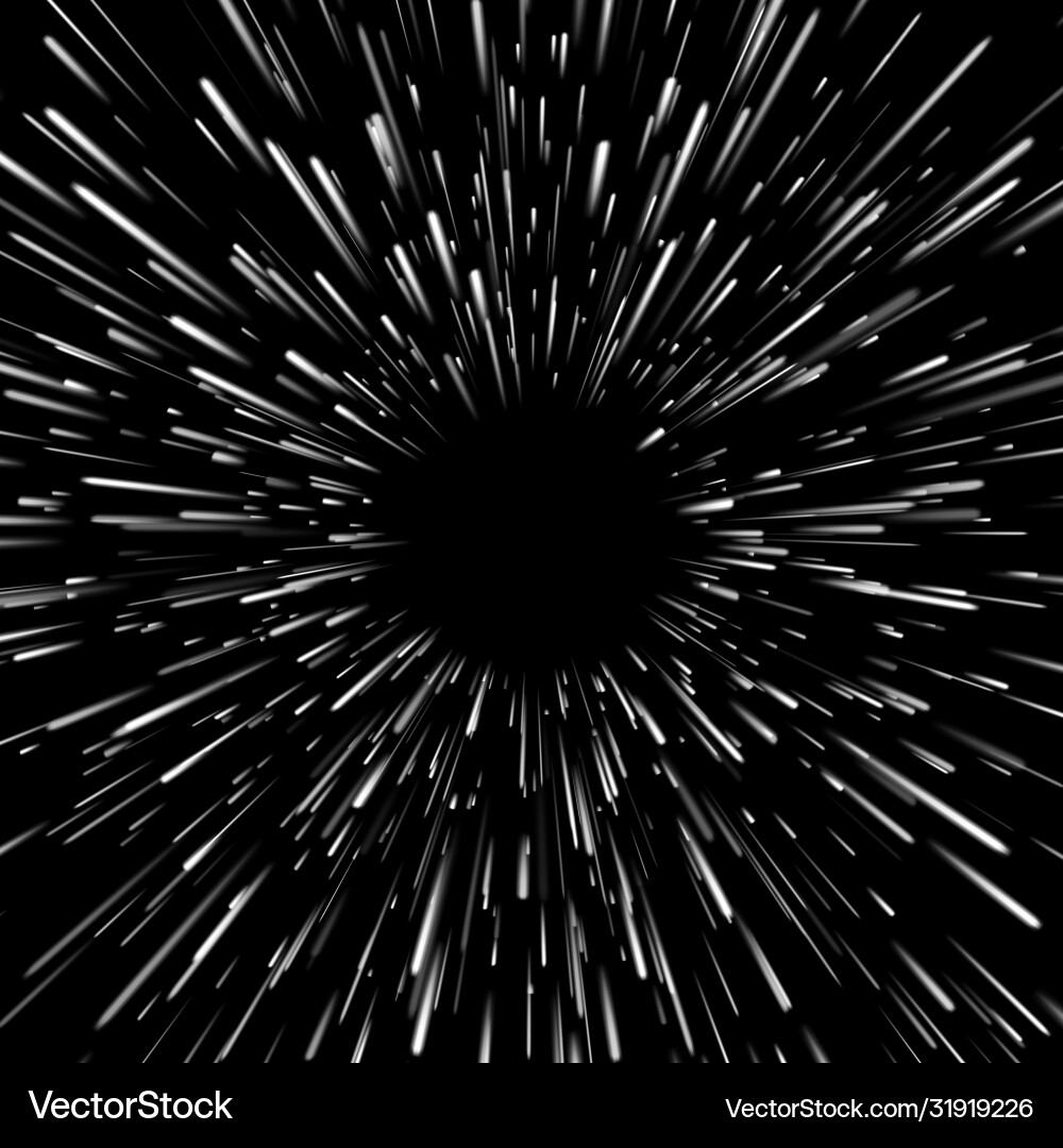 Hyperspace background with free space in center Vector Image