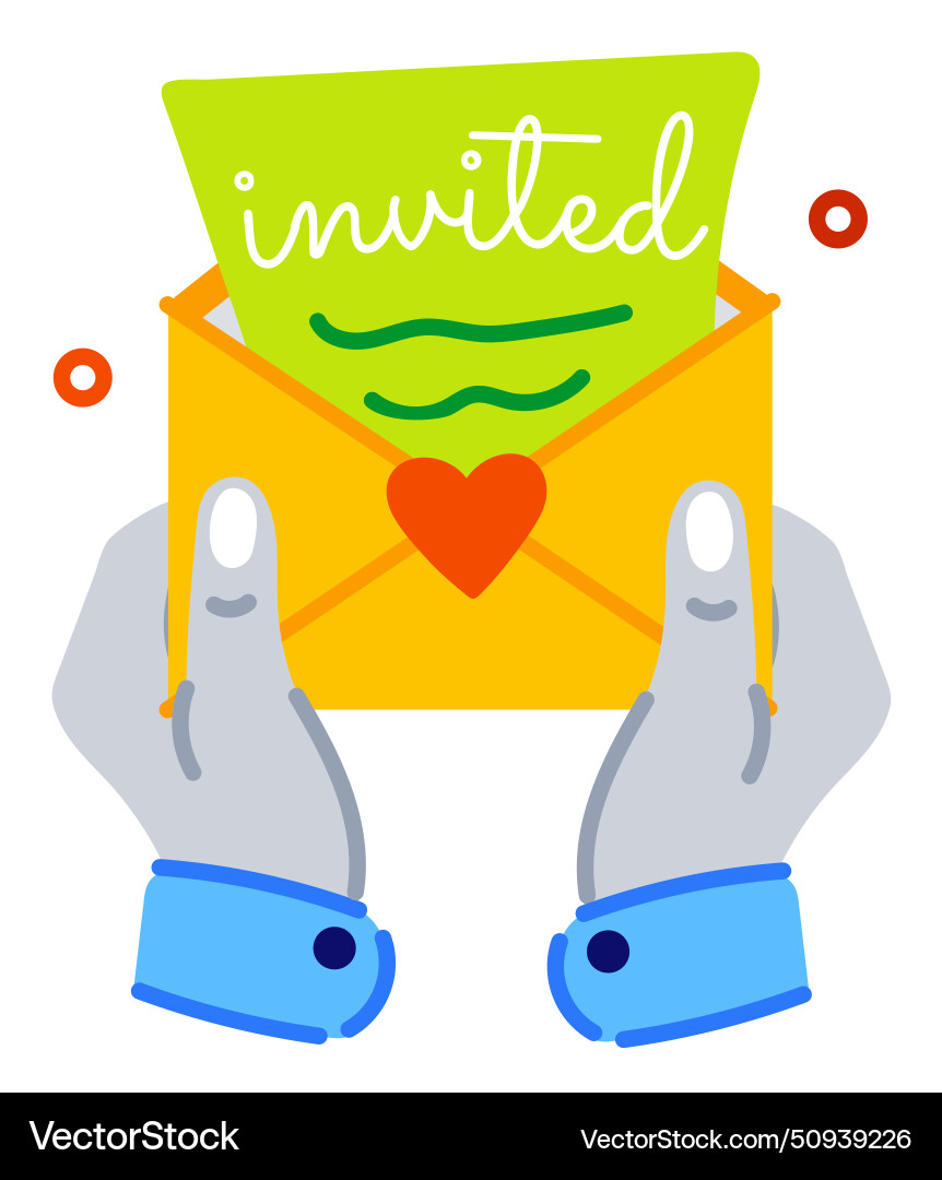 Invitation letter Royalty Free Vector Image - VectorStock