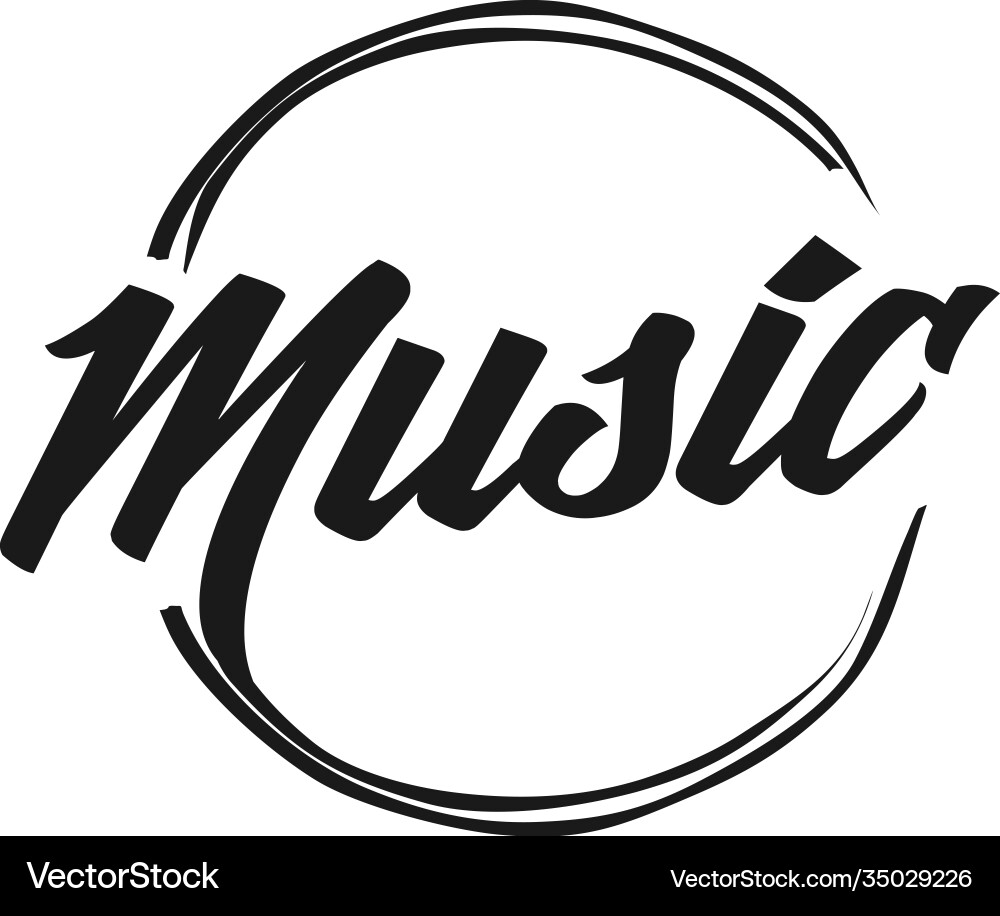 Music abstract logo design Royalty Free Vector Image
