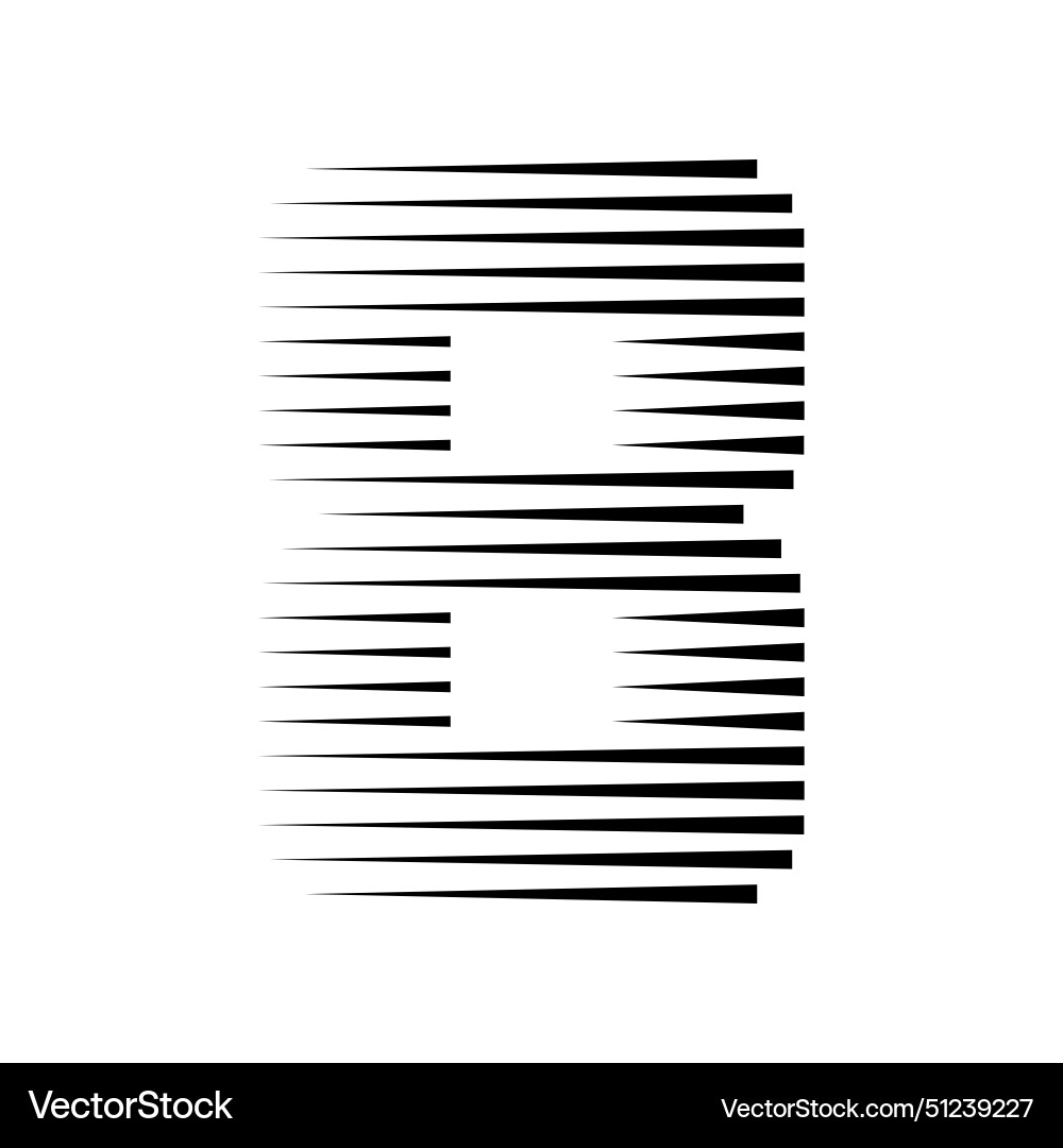 8 number lines logo icon Royalty Free Vector Image