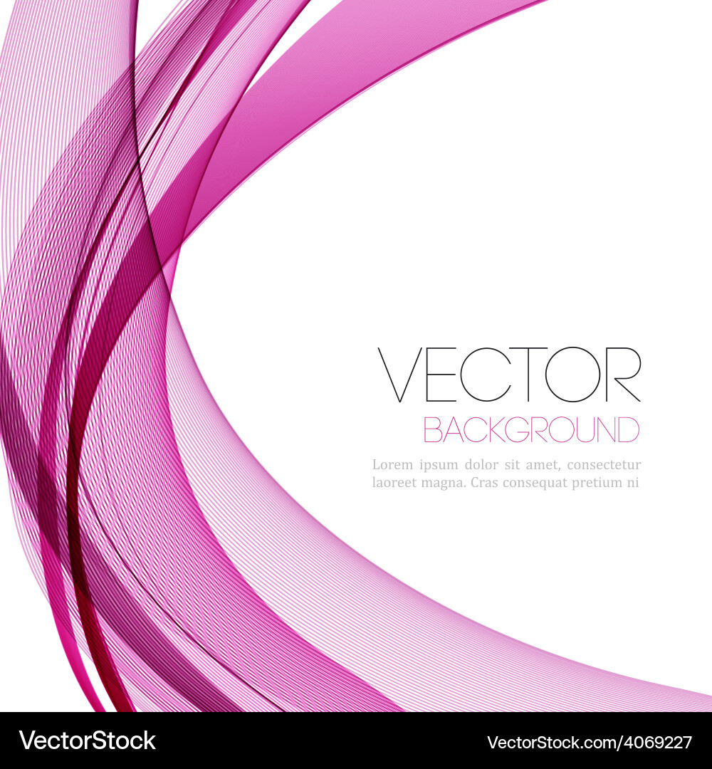 Abstract color lines background template leaflet Vector Image