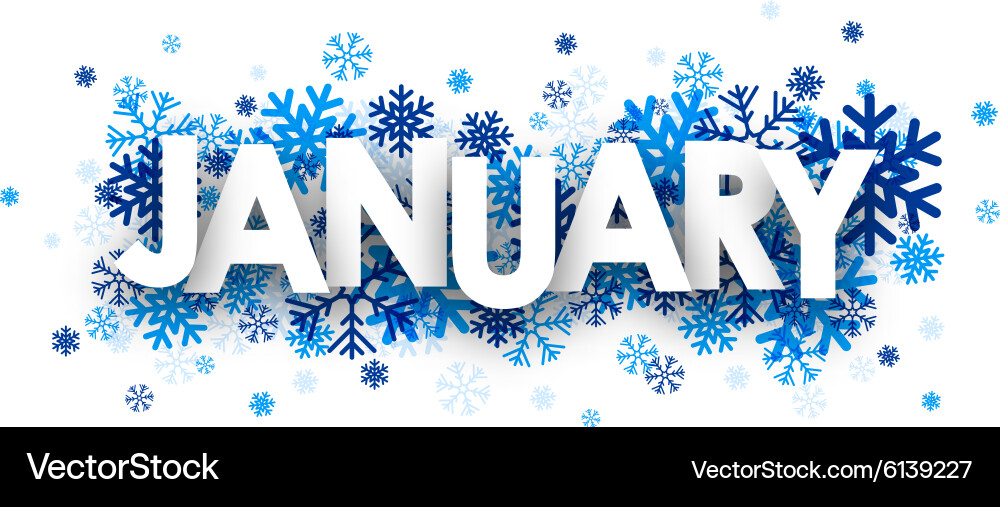 January sign Royalty Free Vector Image - VectorStock