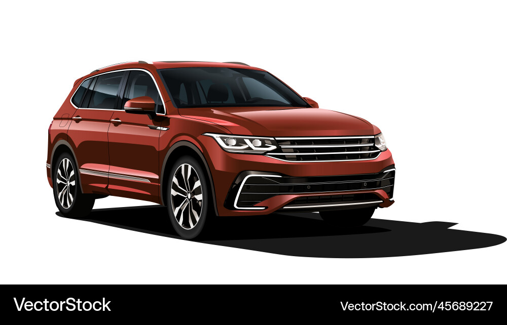 Realistic suv Royalty Free Vector Image - VectorStock