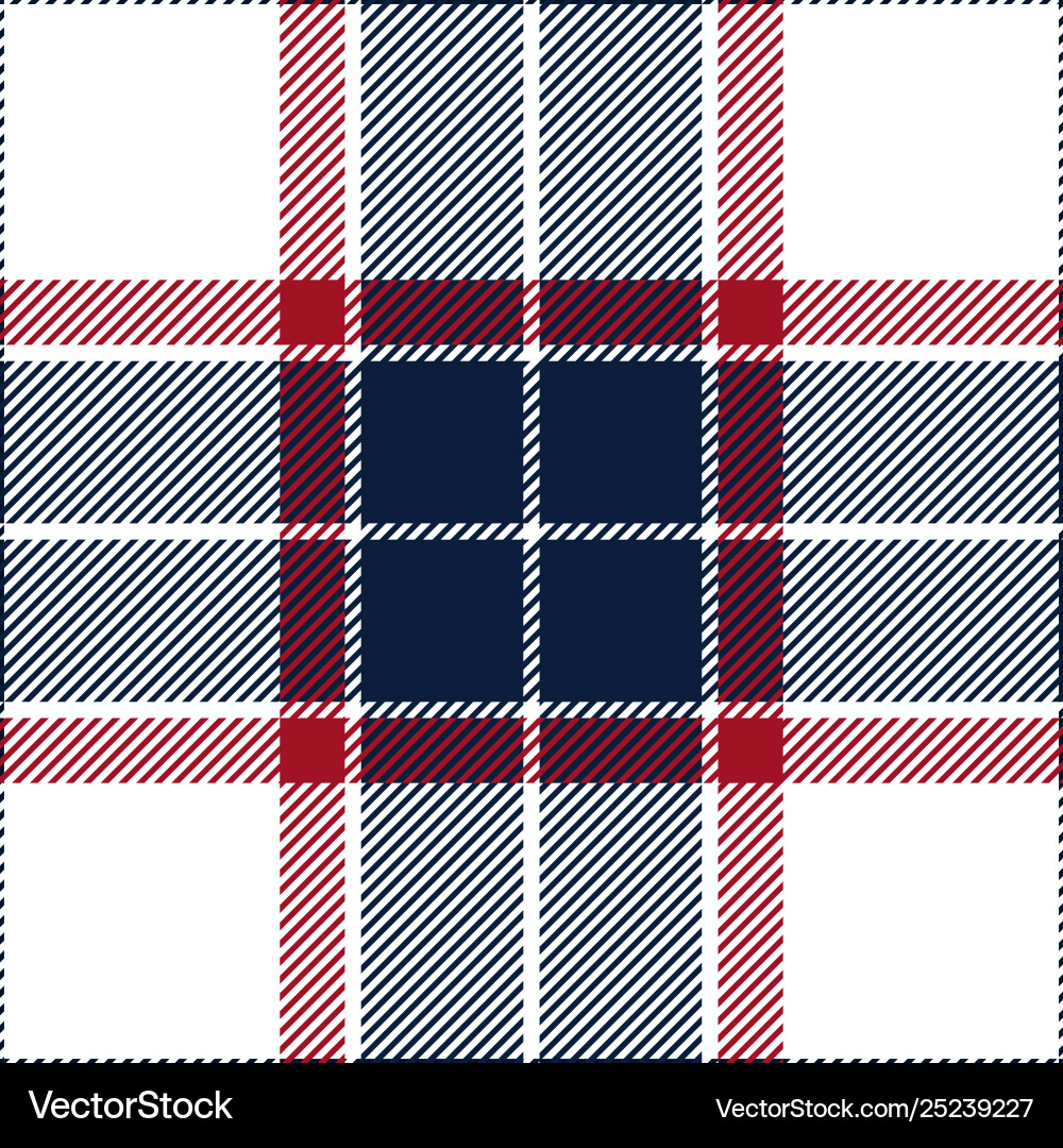 Red and blue tartan plaid seamless pattern Vector Image