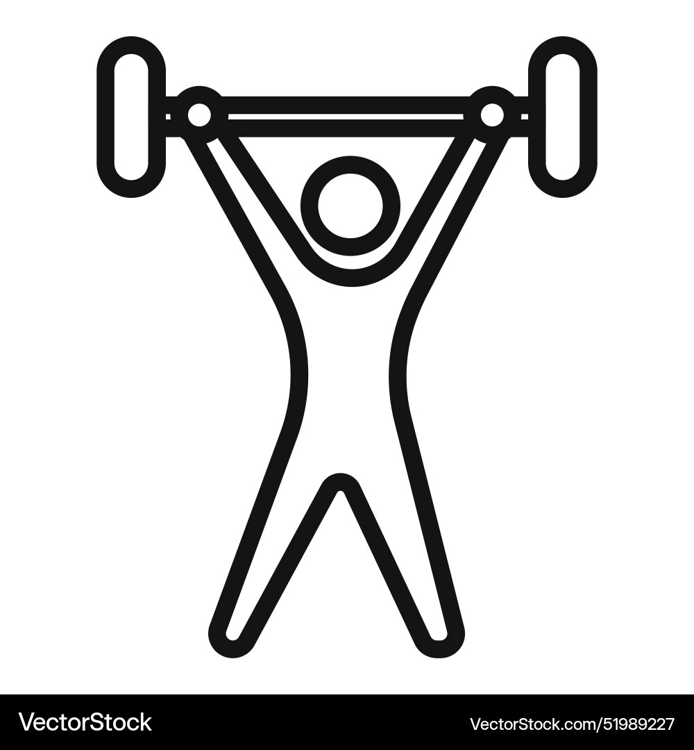 Strength training icon mark in filled style Vector Image