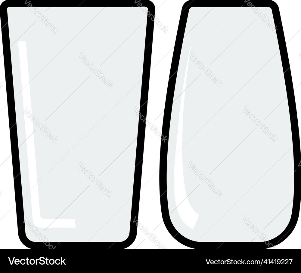 Two glasses icon Royalty Free Vector Image - VectorStock