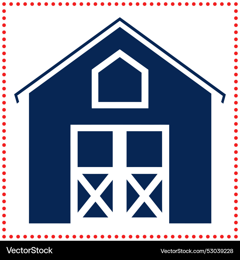Barn design perfect for farming agriculture Vector Image